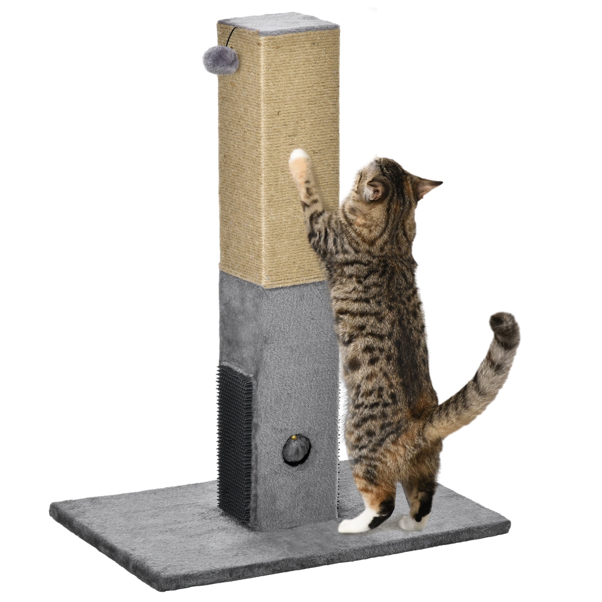 PawHut 79cm Jute Cat Scratcher Post: Play, Groom & Protect Furniture
